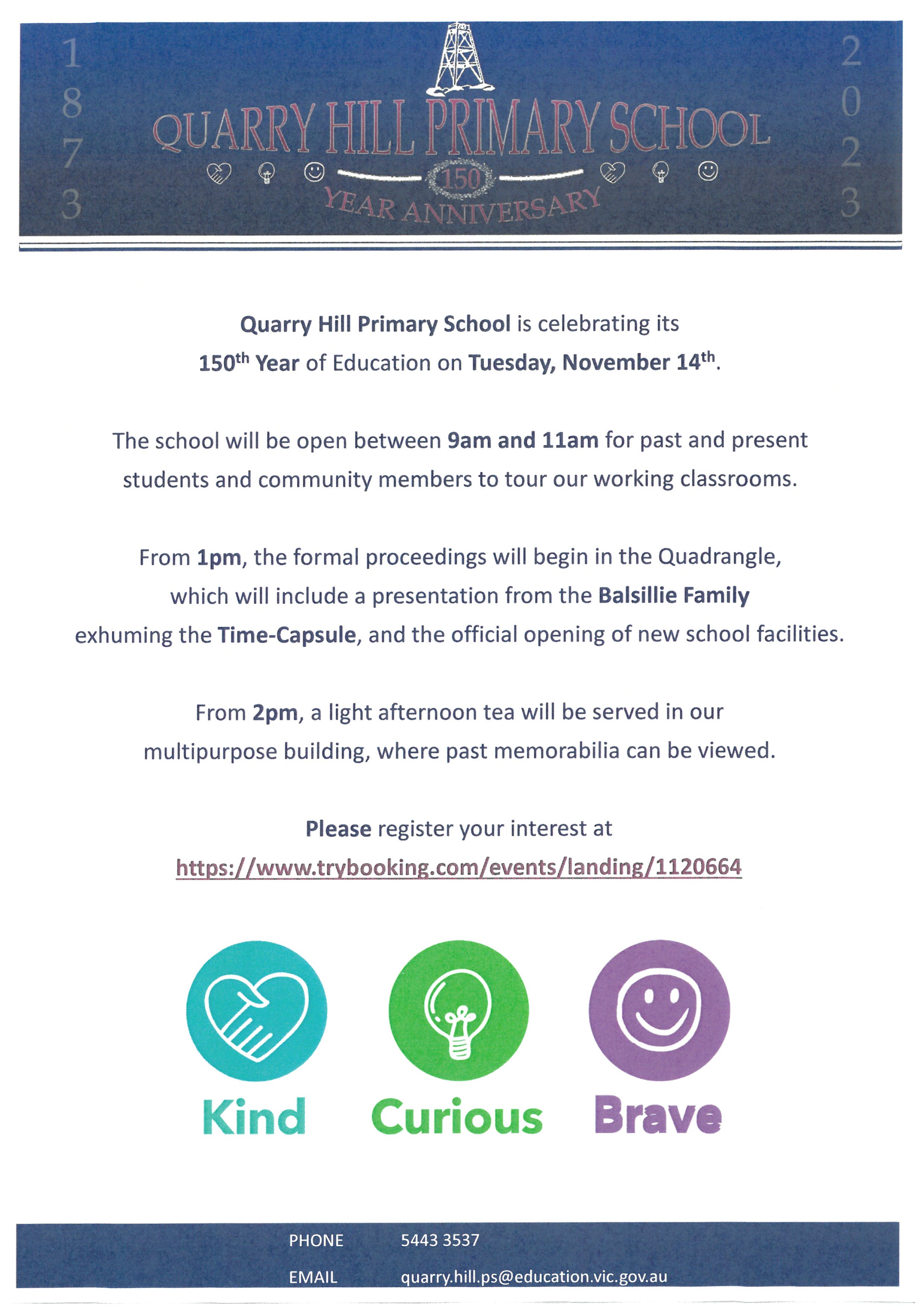 150th celebration of education at QHPS